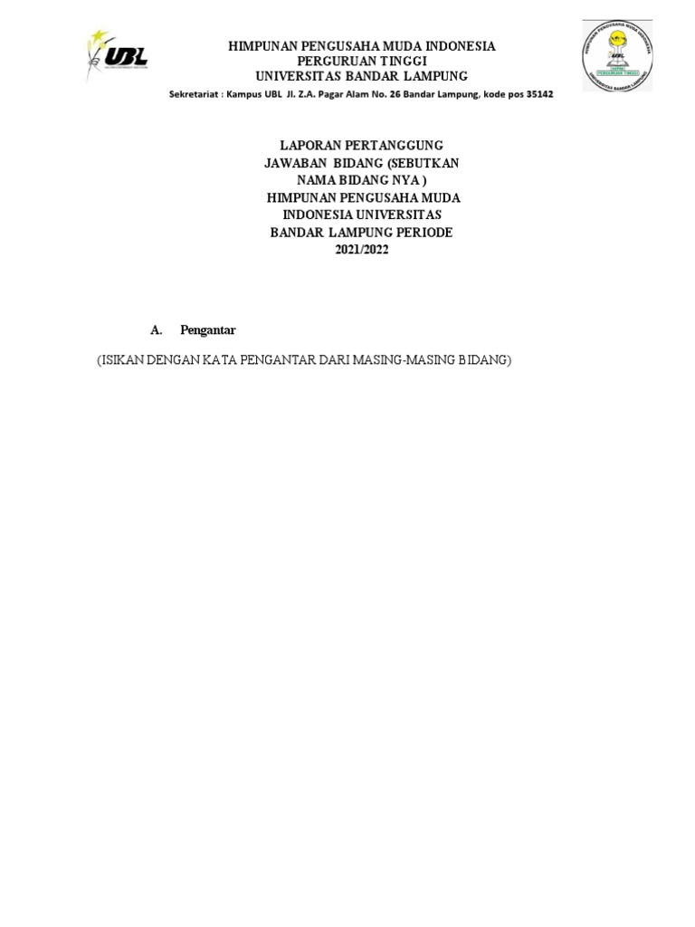 LPJ Hipmi | PDF | Seni