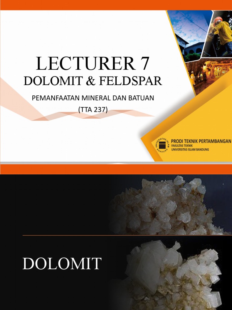 Pemanfaatan Dolomit & Feldspar | PDF