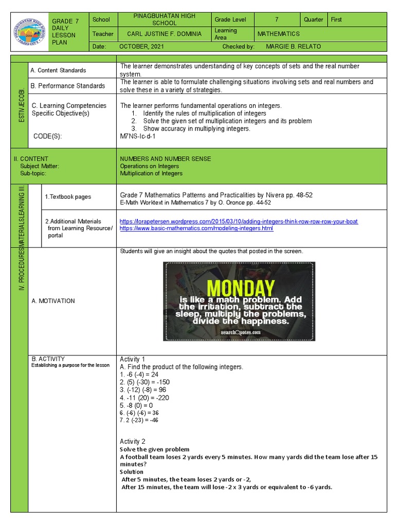 Establishing A Purpose For The Lesson | Download Free PDF ...