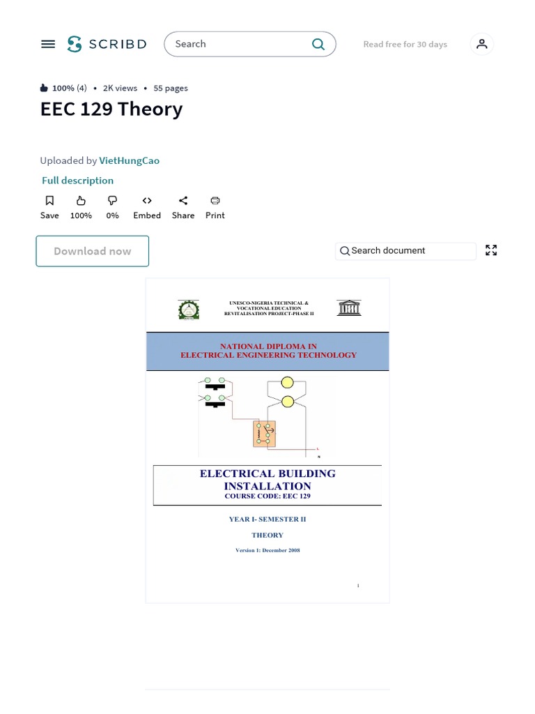 EEC 129 Theory - PDF - Cable - Insulator (Electricity) | PDF ...