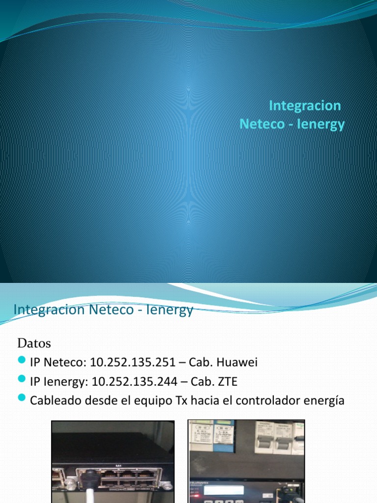 Integracion Neteco - Ienergy | PDF