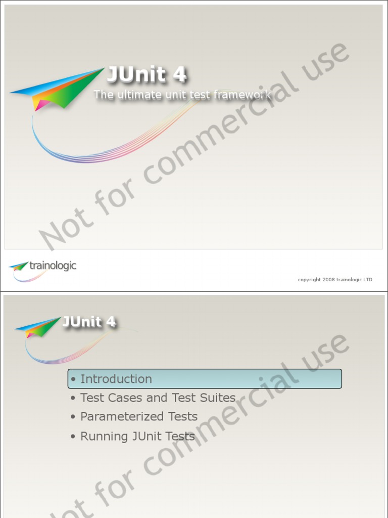Junit 4: The Ultimate Unit Test Framework | PDF | Eclipse (Software ...