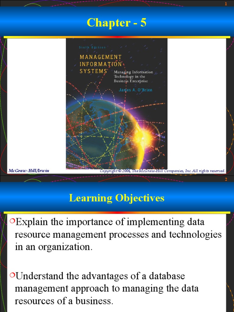 Chapter - 5: Mcgraw-Hill/Irwin | PDF | Databases | Data Warehouse