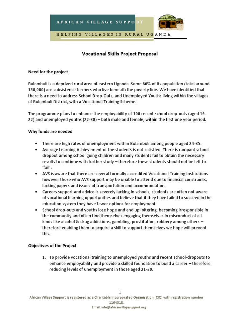 AVS Vocational Skills Project | PDF