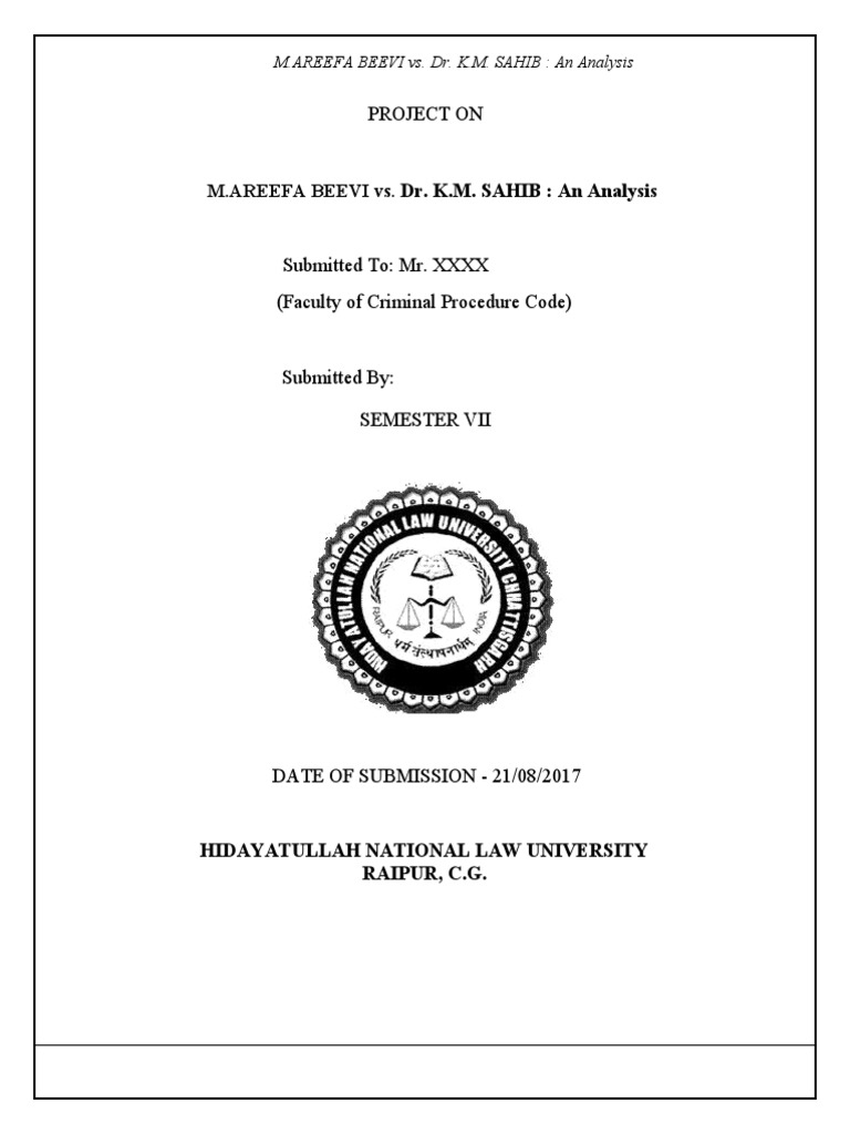 CRPC Case Analysis S.125 Maintenance | PDF | Marriage | Crime & Violence