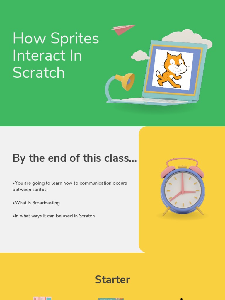How Sprites Interact In Scratch Pdf Scratch Programming Language Broadcasting
