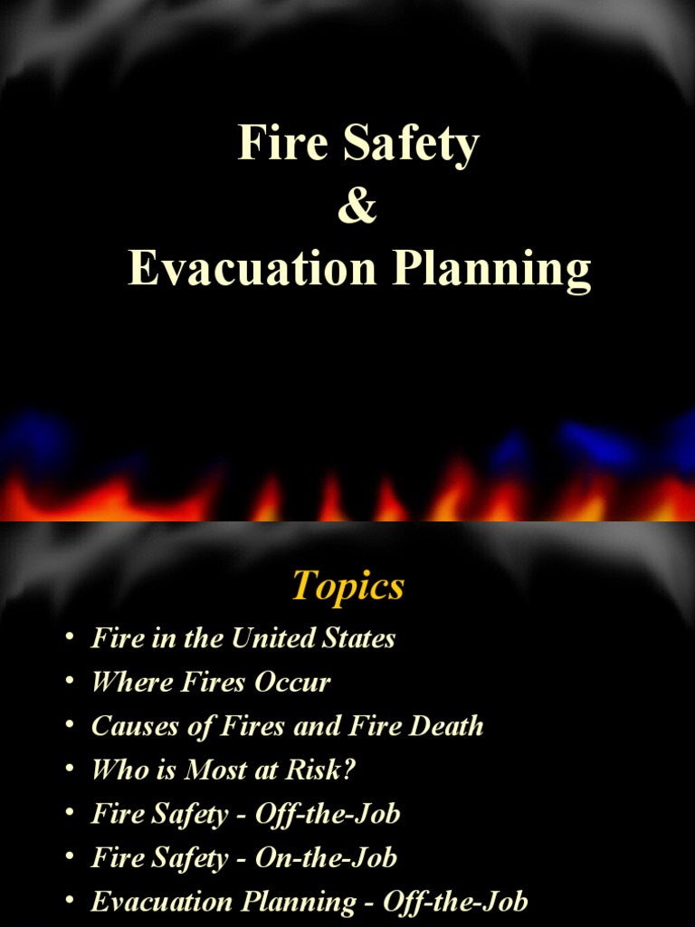 Fire Safety & Evacuation Planning | PDF | Fires | Fire Safety