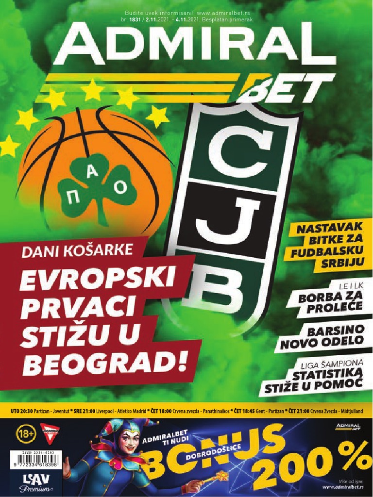 Admiral Bet Sports Betting Teletext Schedule: November 2-4, 2021 | PDF ...