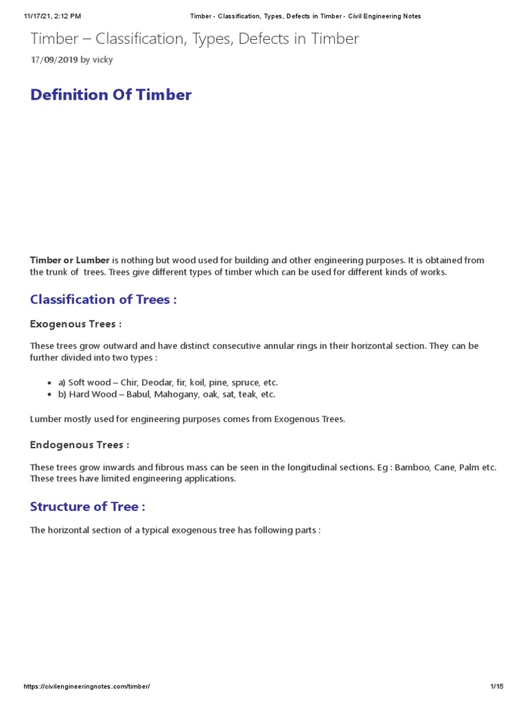 Timber Insights for Civil Engineers | PDF | Lumber | Wood