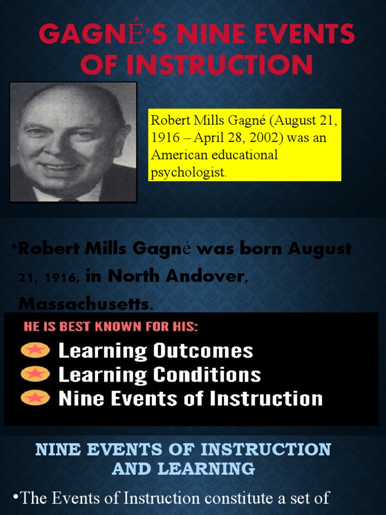 Gagné's Nine Events of Instruction | PDF | Learning | Educational ...