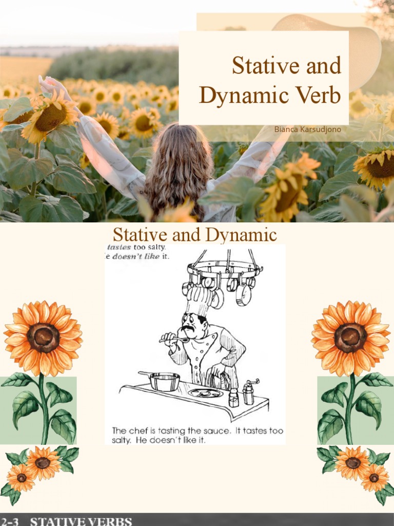 Stative and Dynamic Verbs | PDF