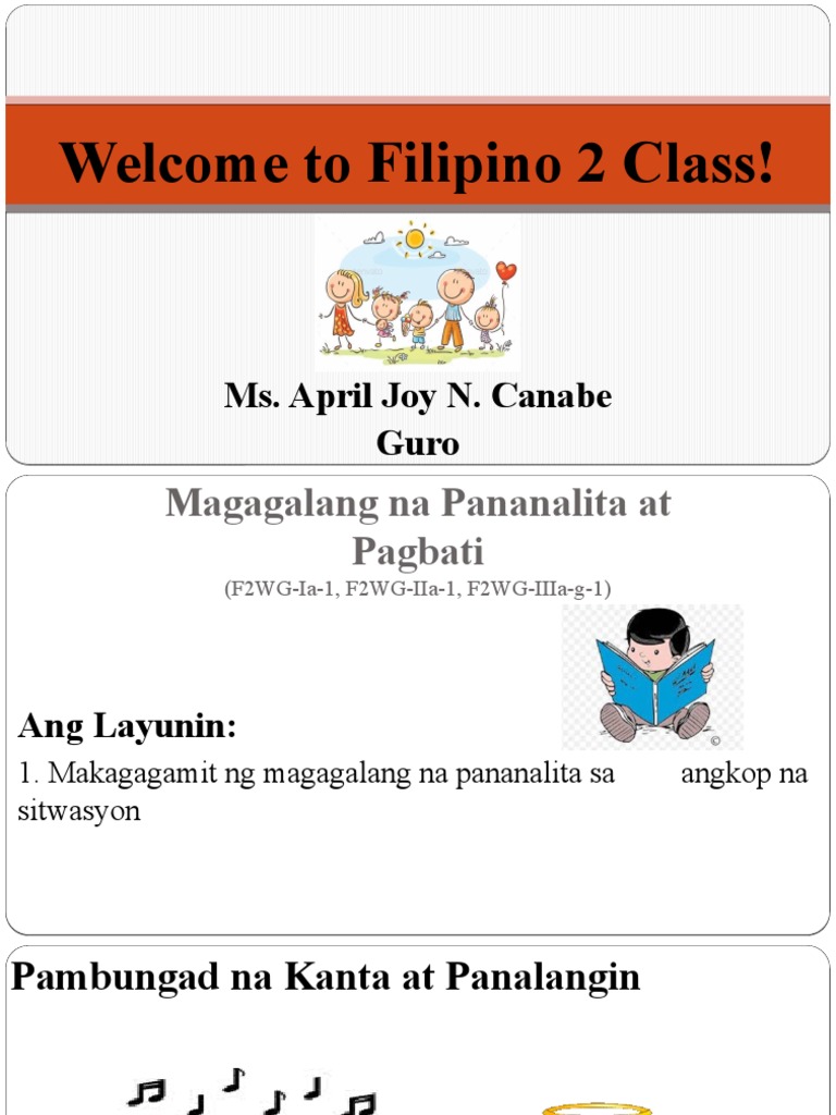 Filipino 2 Lesson 2 | PDF