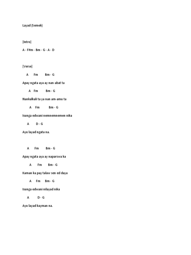 Layad (Semek) Lyrics | PDF