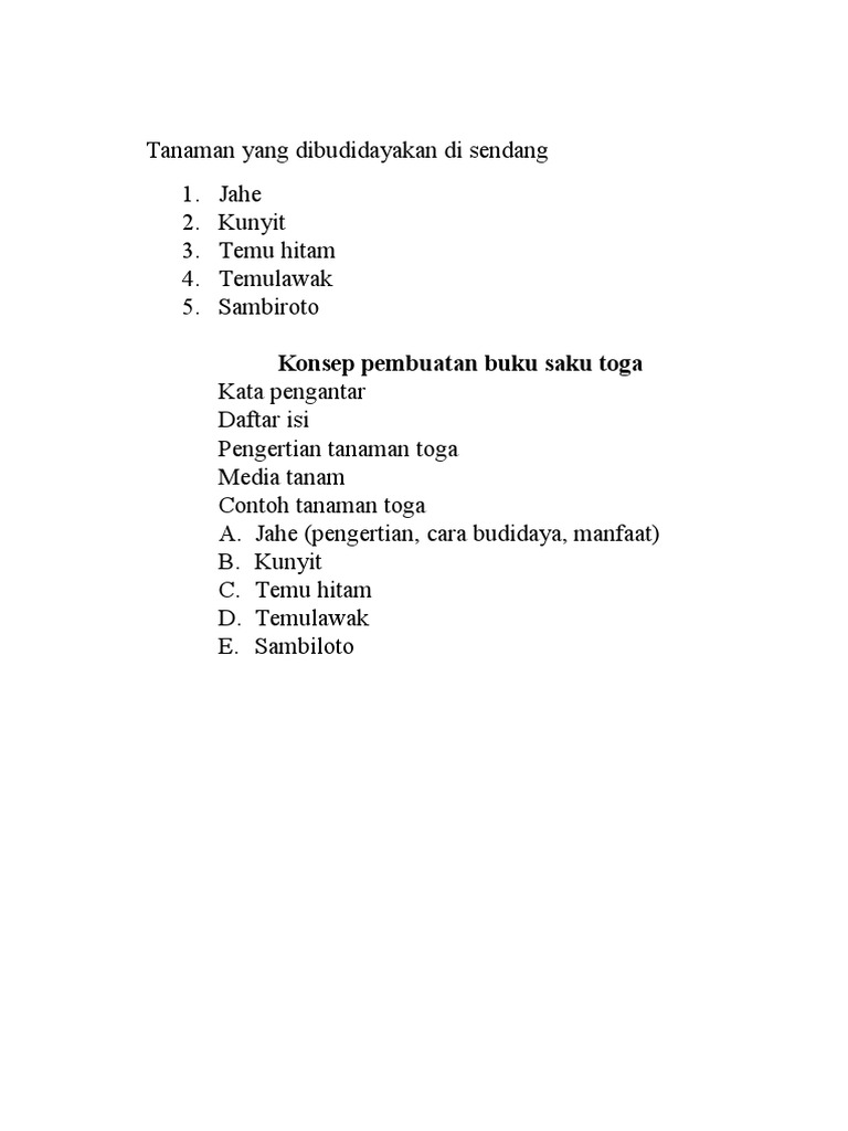 Buku Saku Toga | PDF