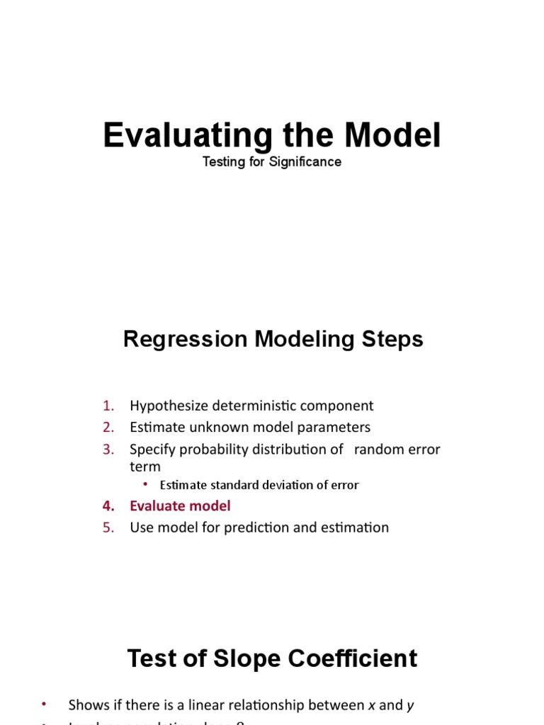 Test of Slope Coefficient | PDF | Errors And Residuals | Applied ...