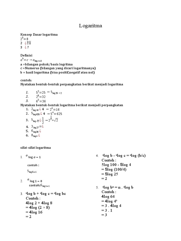 Logaritma | PDF