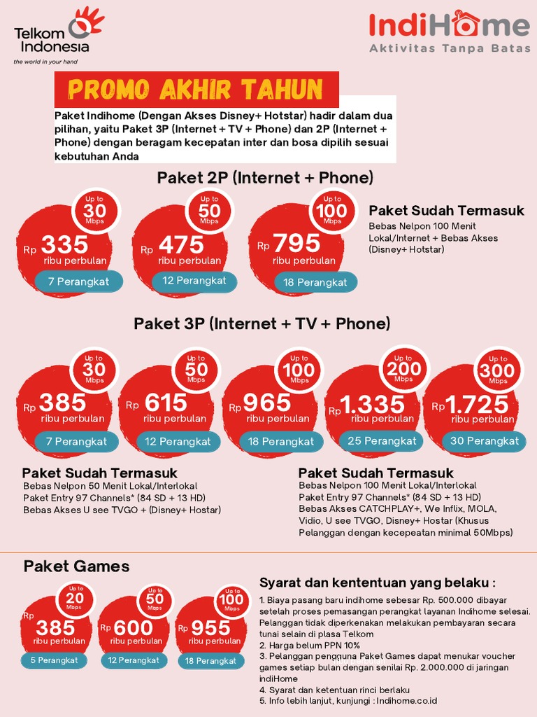 Poster Indihome | PDF