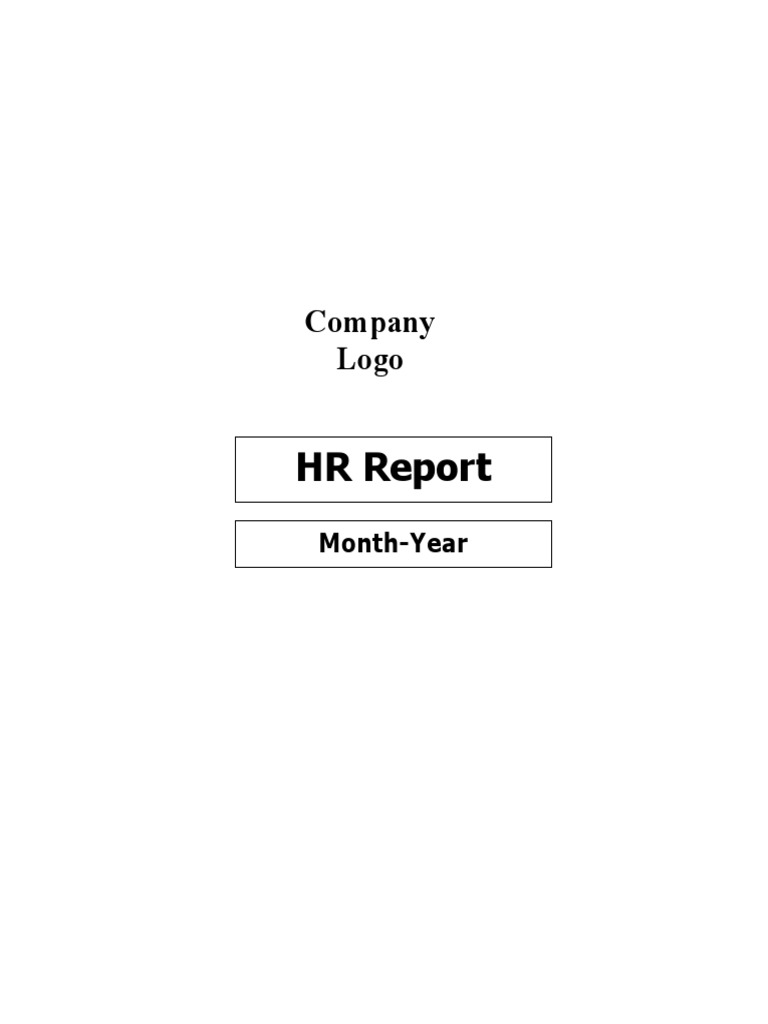 HR Monthly Report Template | PDF