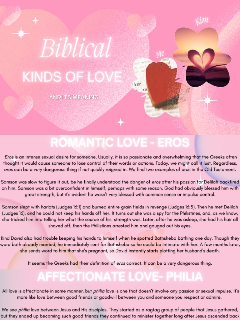 7 Types of Love in The Bible | PDF | Social Science | Self-Improvement