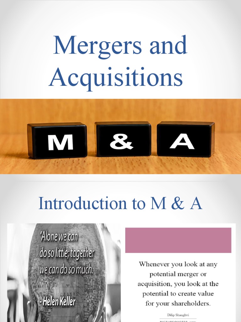 Mergers and Acquisitions | Download Free PDF | Valuation (Finance) | Discounted Cash Flow