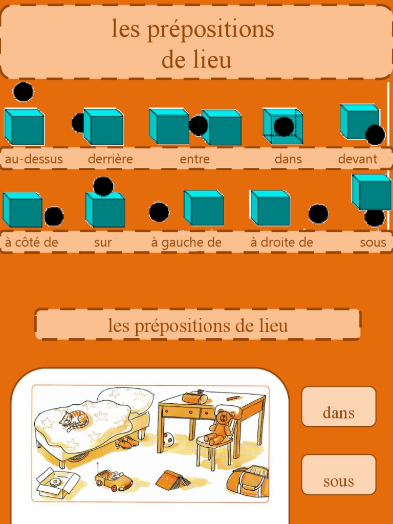Prepositions de Lieu Activites Ludiques Comprehension Orale 24143 | PDF ...