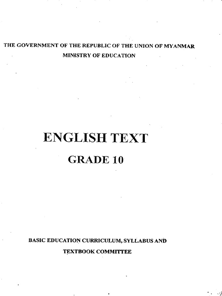 G 11 (G10 Old) English TB | PDF