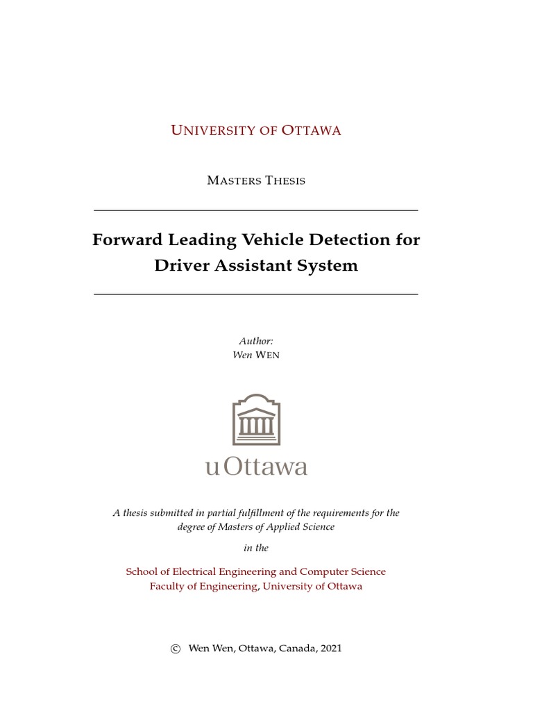 Wen Wen 2021 Thesis | PDF | Deep Learning | Computer Vision