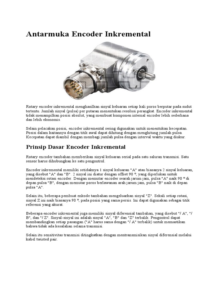 Antarmuka Encoder Inkremental | PDF