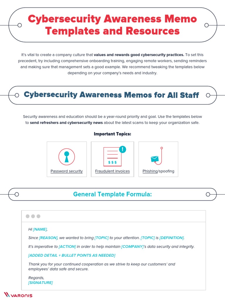Cybersecurity Awareness Memo Templates and Resources | PDF | Phishing ...