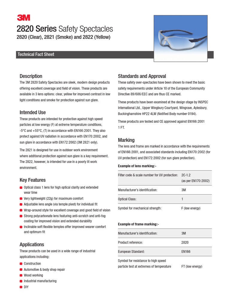 3M 2820-2821-2822 Data Sheet | PDF | Ultraviolet | Optical Filter