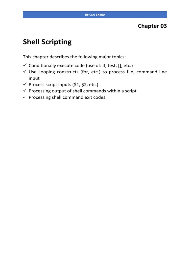 Chapter 03 | Download Free PDF | Shell (Computing) | Parameter (Computer Programming)