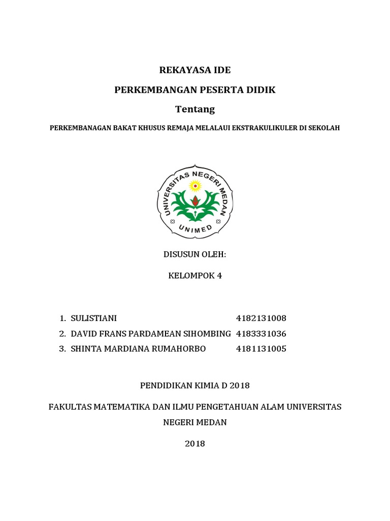 Pengembangan Bakat Remaja melalui Ekskul | PDF