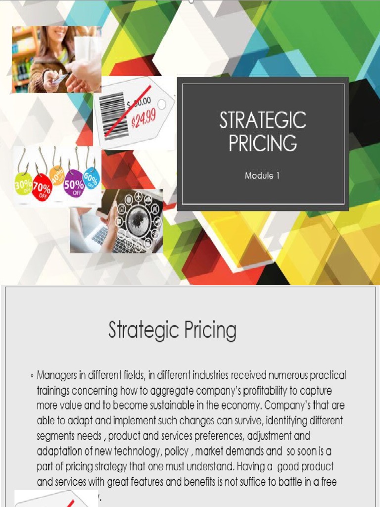 Module 1 Pricing Strategy | PDF