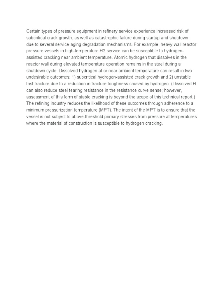 Minimum Pressurization Temperature | PDF