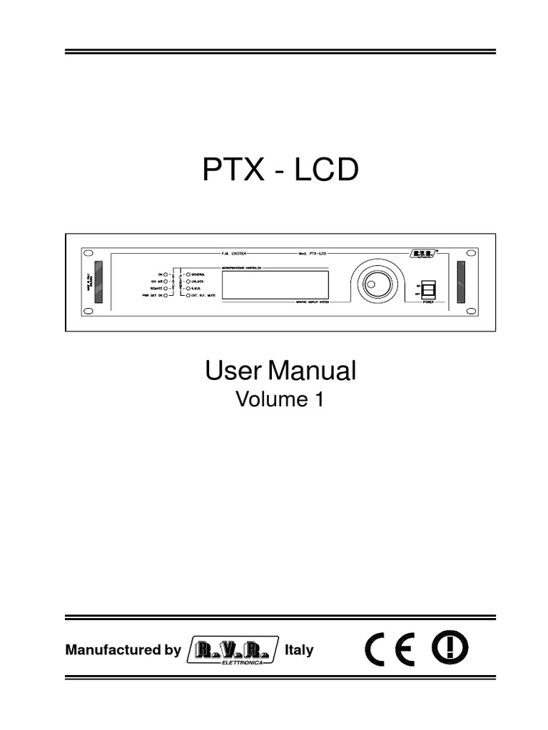 PTX - LCD: User Manual | PDF | Amplifier | Computing