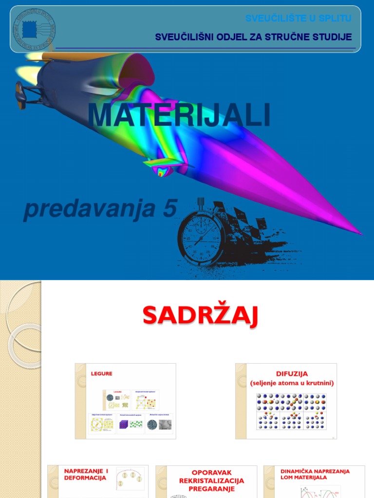 MATERIJALI 1 - Prezentacija Predavanja BR 5 | PDF