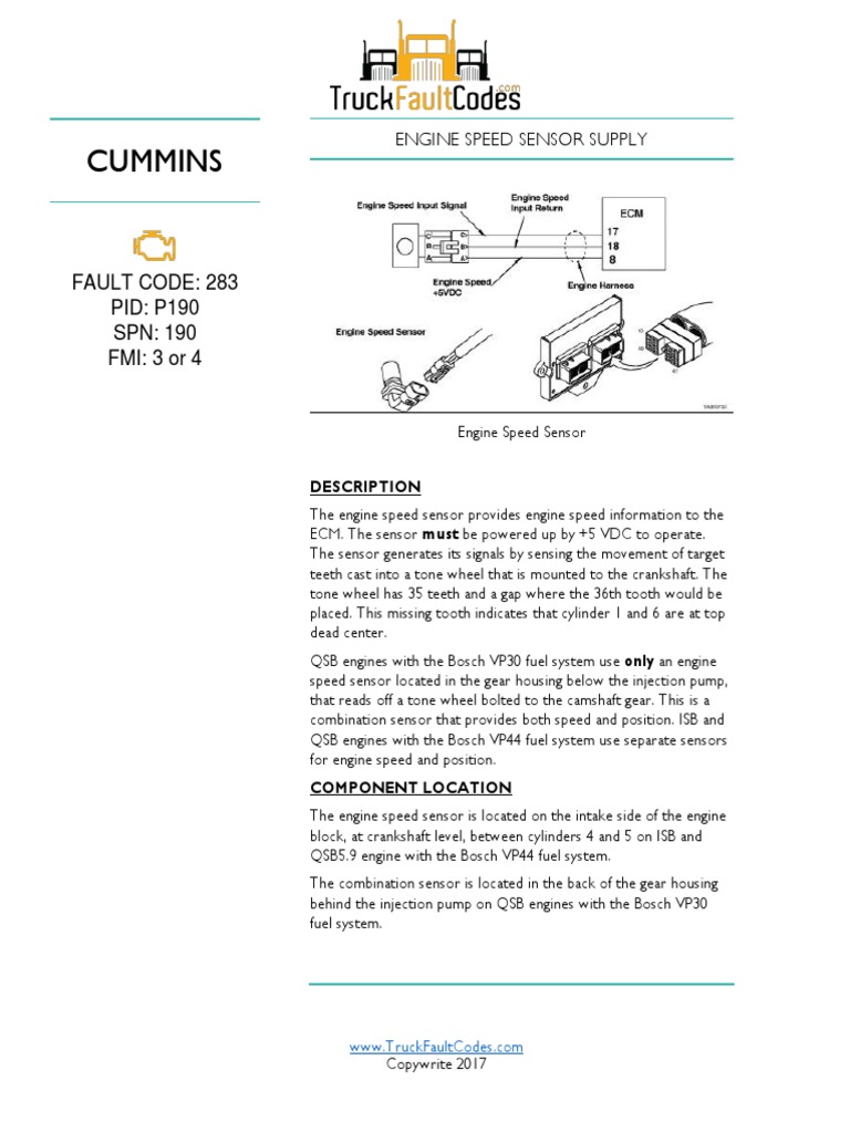 Fault Code 283 | PDF | Electrical Connector | Switch
