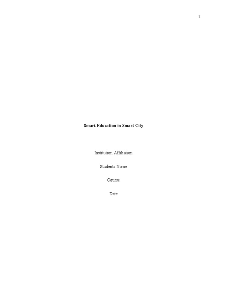 Smart Education | PDF | Teachers | Learning