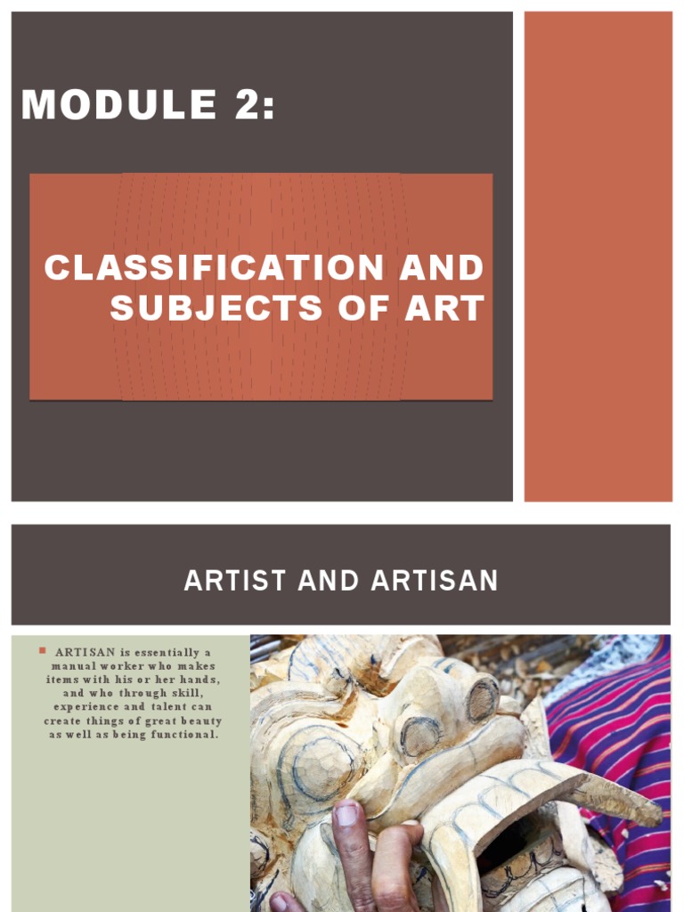 Classification and Subjects of Art | PDF | Idea | Aesthetics