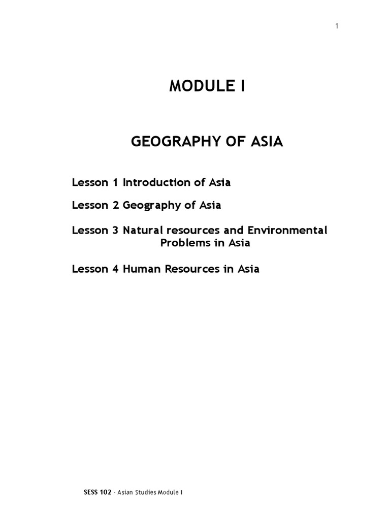 Geography of Asia | PDF | Western Asia | Asia