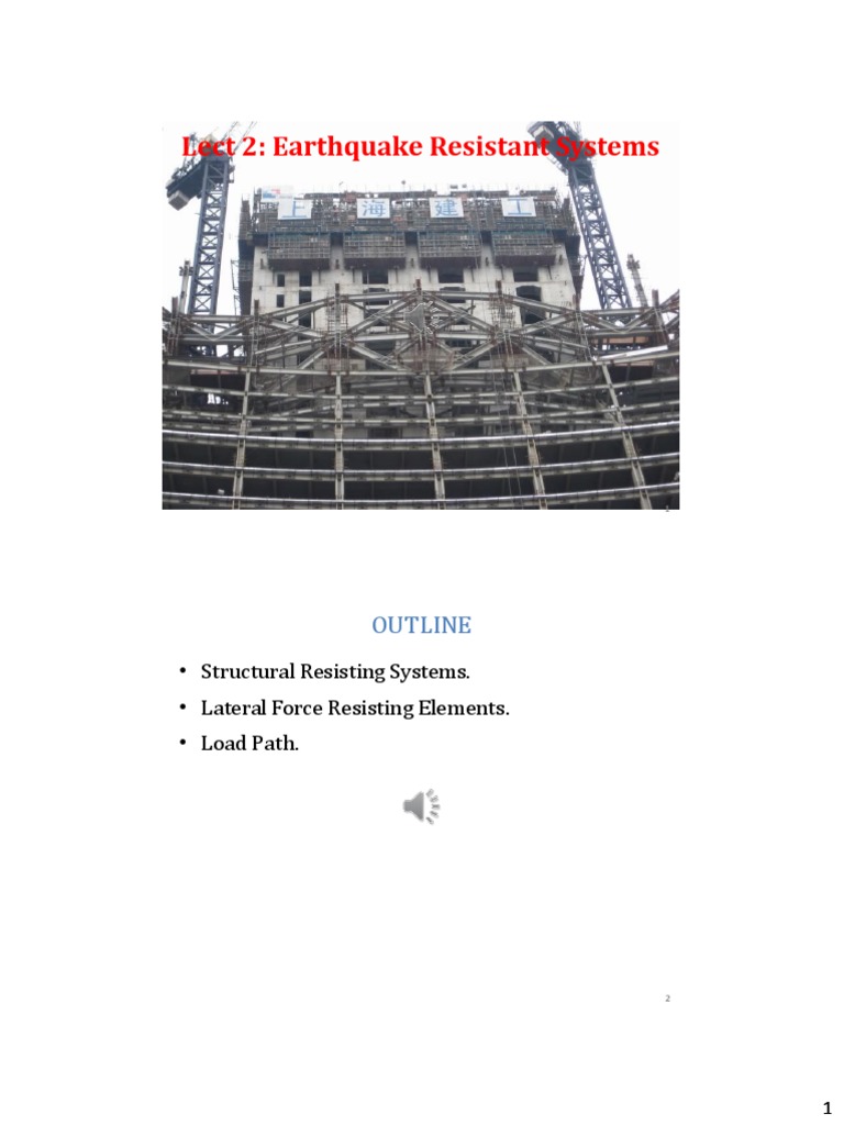 Lect - 2 - Earthquake - Resistant - Systems - Part 1 | PDF | Wall ...