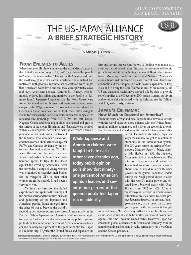 US-Japan Alliance: A Strategic History | PDF | Empire Of Japan | Shinzō Abe