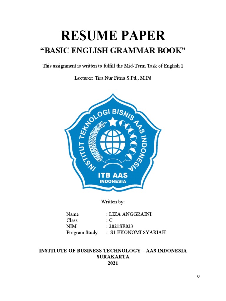 2021se023 Lisa Anggraini | PDF | Verb | Grammatical Number
