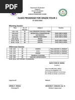 Sample of Multigrade Class Program | PDF | Learning