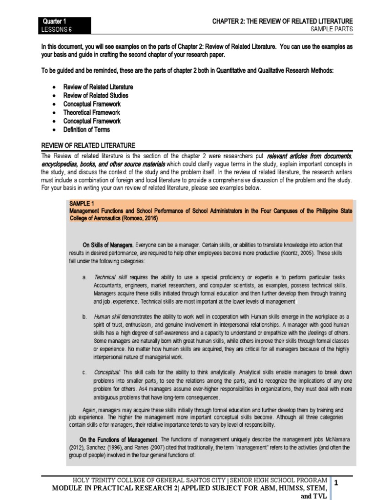 Document 2 - Parts of Chapter 2 Samples | PDF | Reinforcement | Teachers