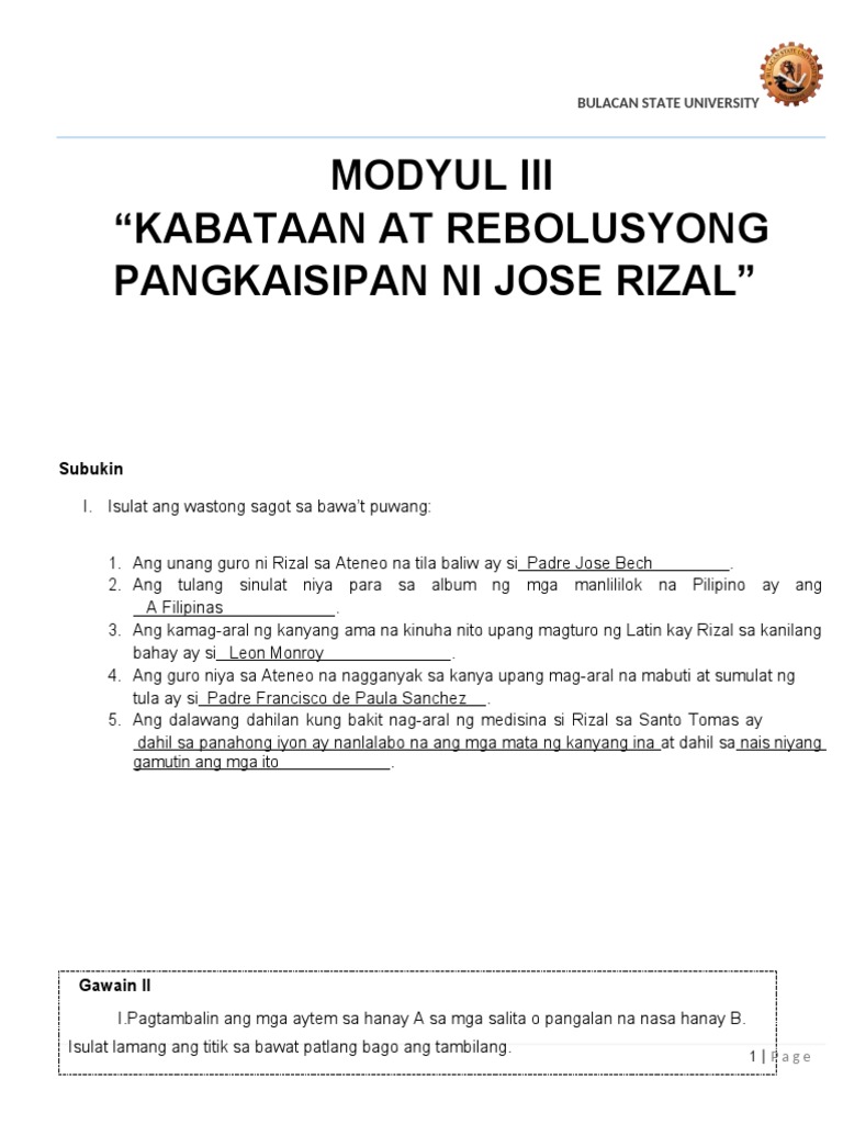 Ryan Cruz Modyul III | PDF