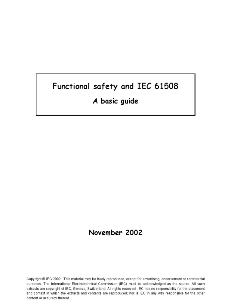 ISO IEC 61508 - Functional Safety | PDF | Safety | Prevention
