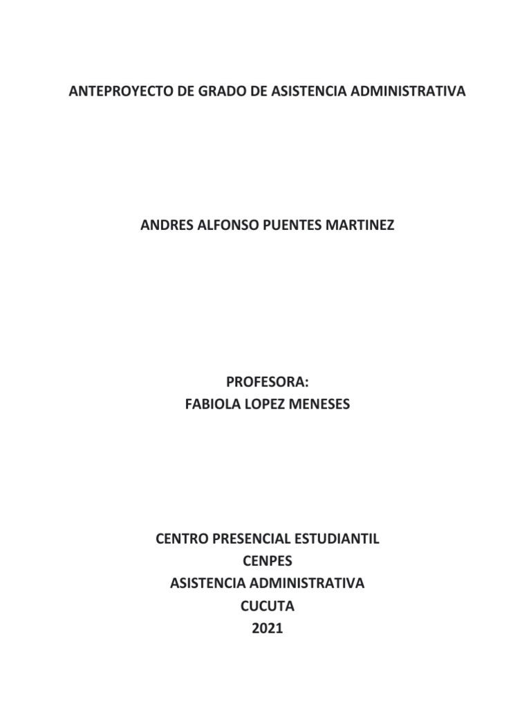 Ultimas Correciones Proyecto Andres Puentes | PDF | Marketing | Cliente Ultimas Correciones Proyecto Andres Puentes | PDF | Marketing | Cliente