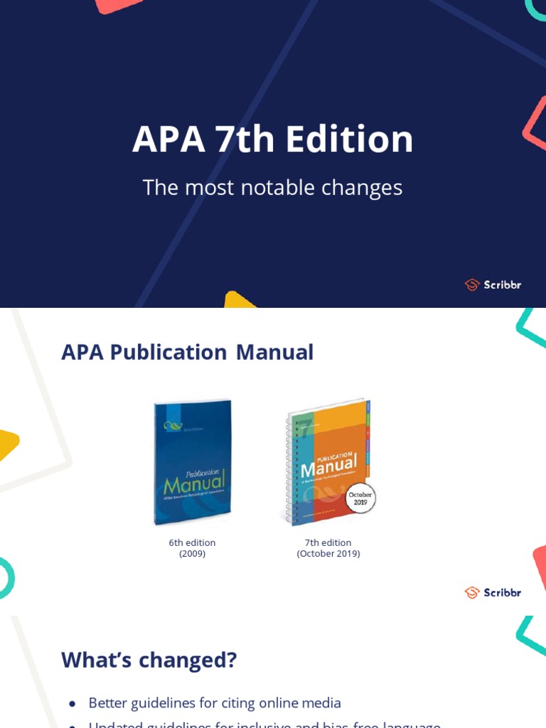 APA 7th Edition: The Most Notable Changes | PDF | Apa Style | Communication