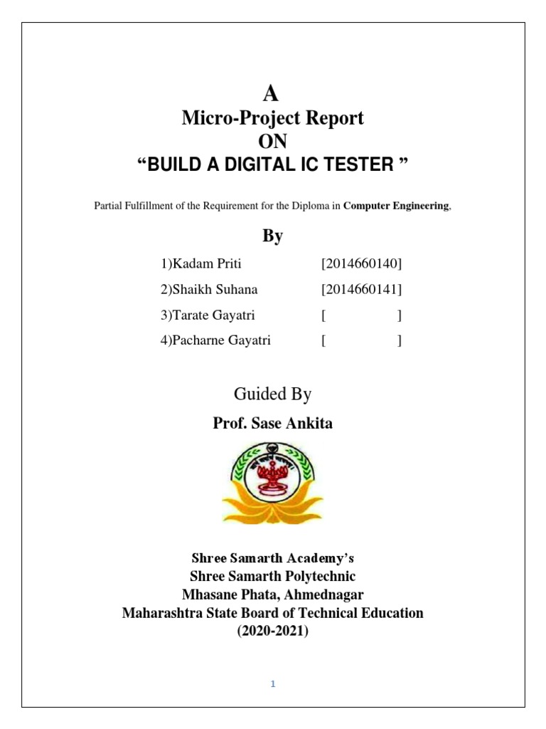 Priti Kadam Dte Project | PDF | Integrated Circuit | Microcontroller